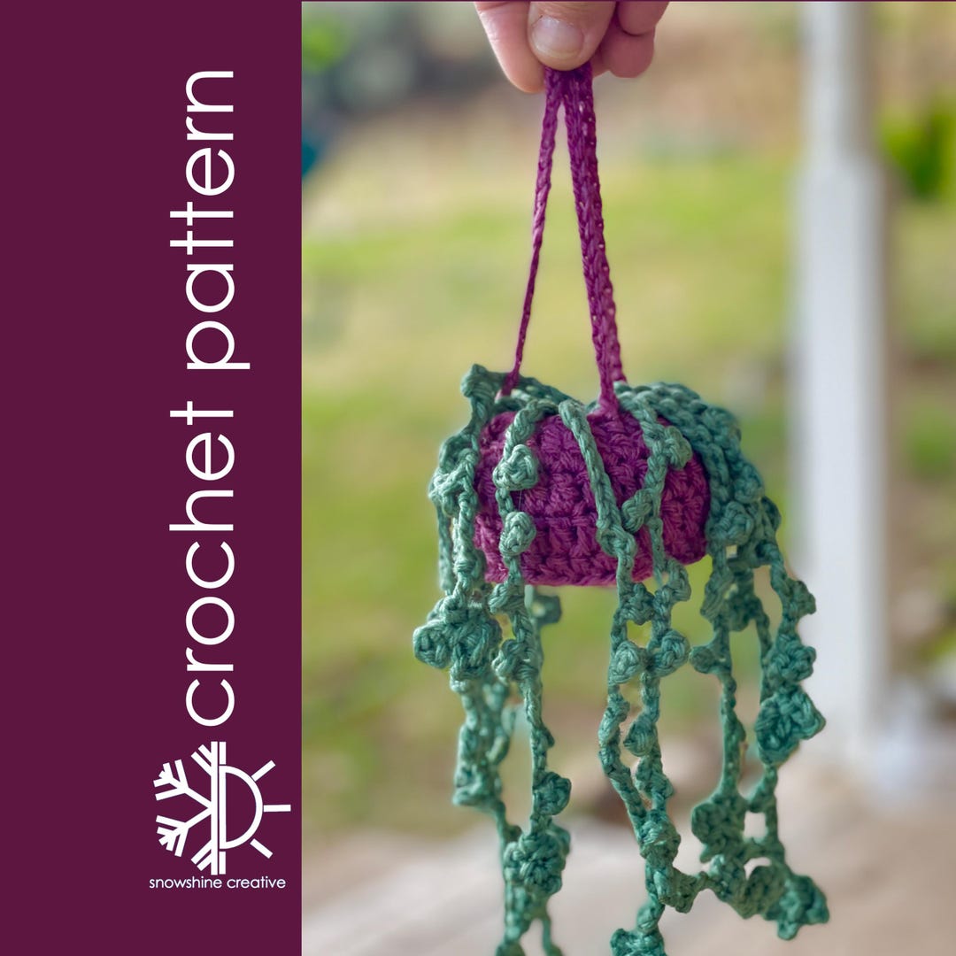 Plant Crochet Vine Plant Pattern Trailing Vine Patterncar Plant Hanging ...