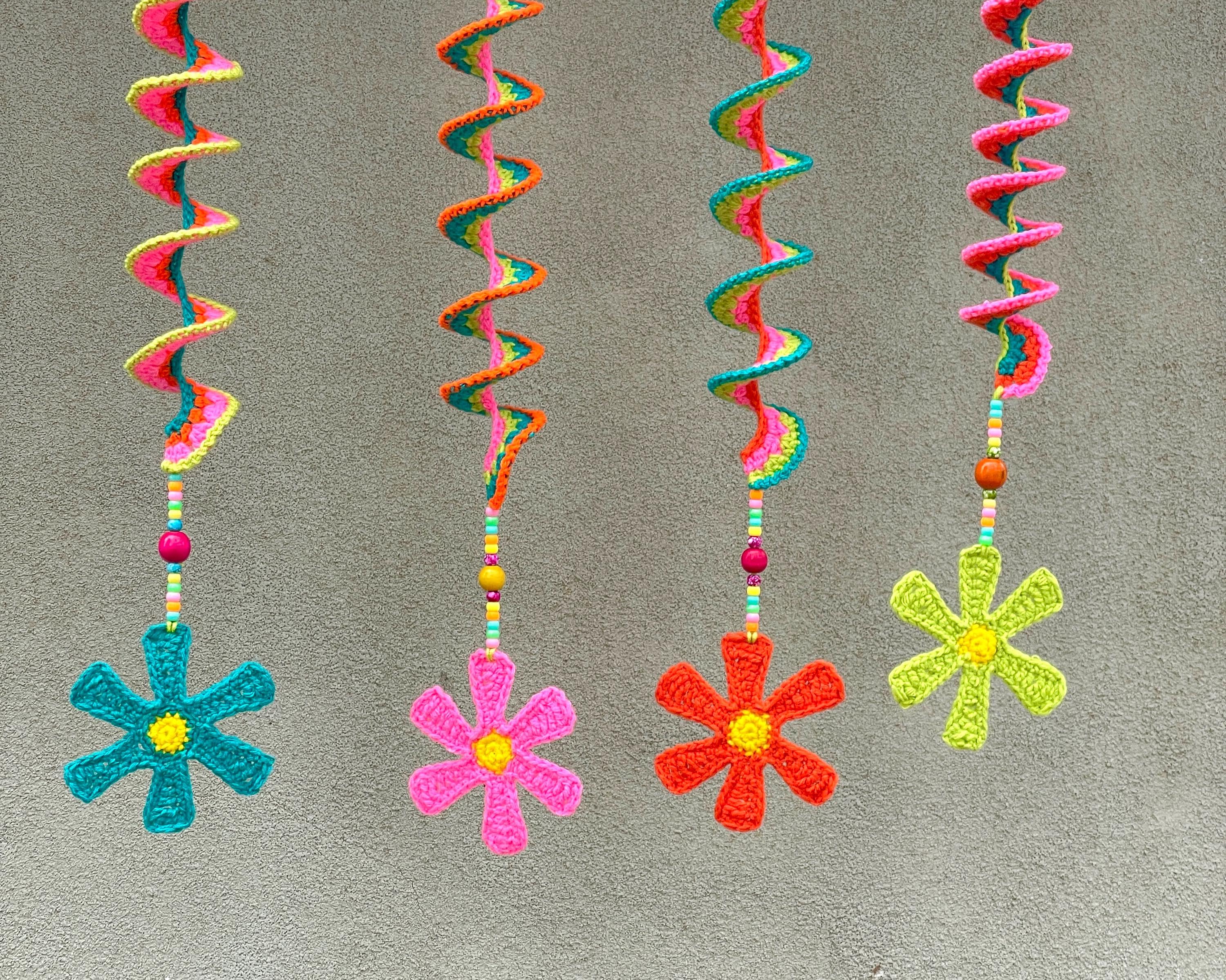 Flower Power Wind Spinner Crochet Pattern PDF Download - Etsy