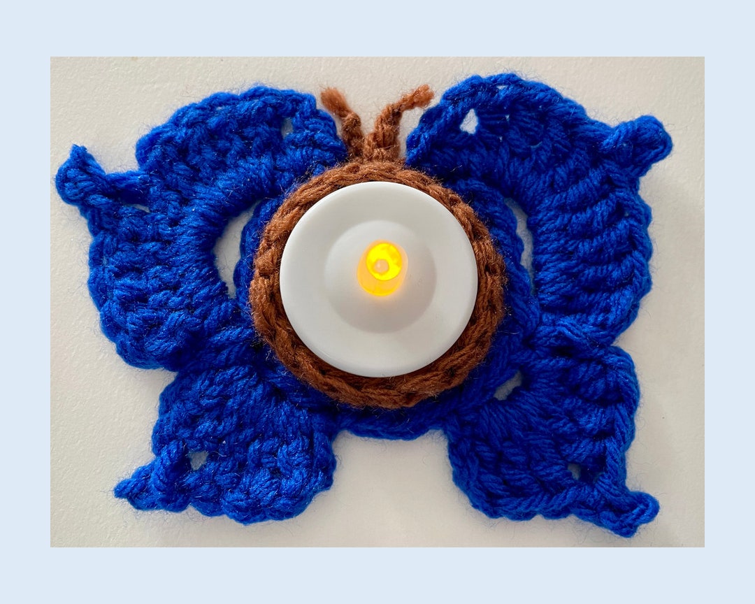 Butterfly Tealight Holder Crochet Pattern: Easy Beginner PDF (download ...