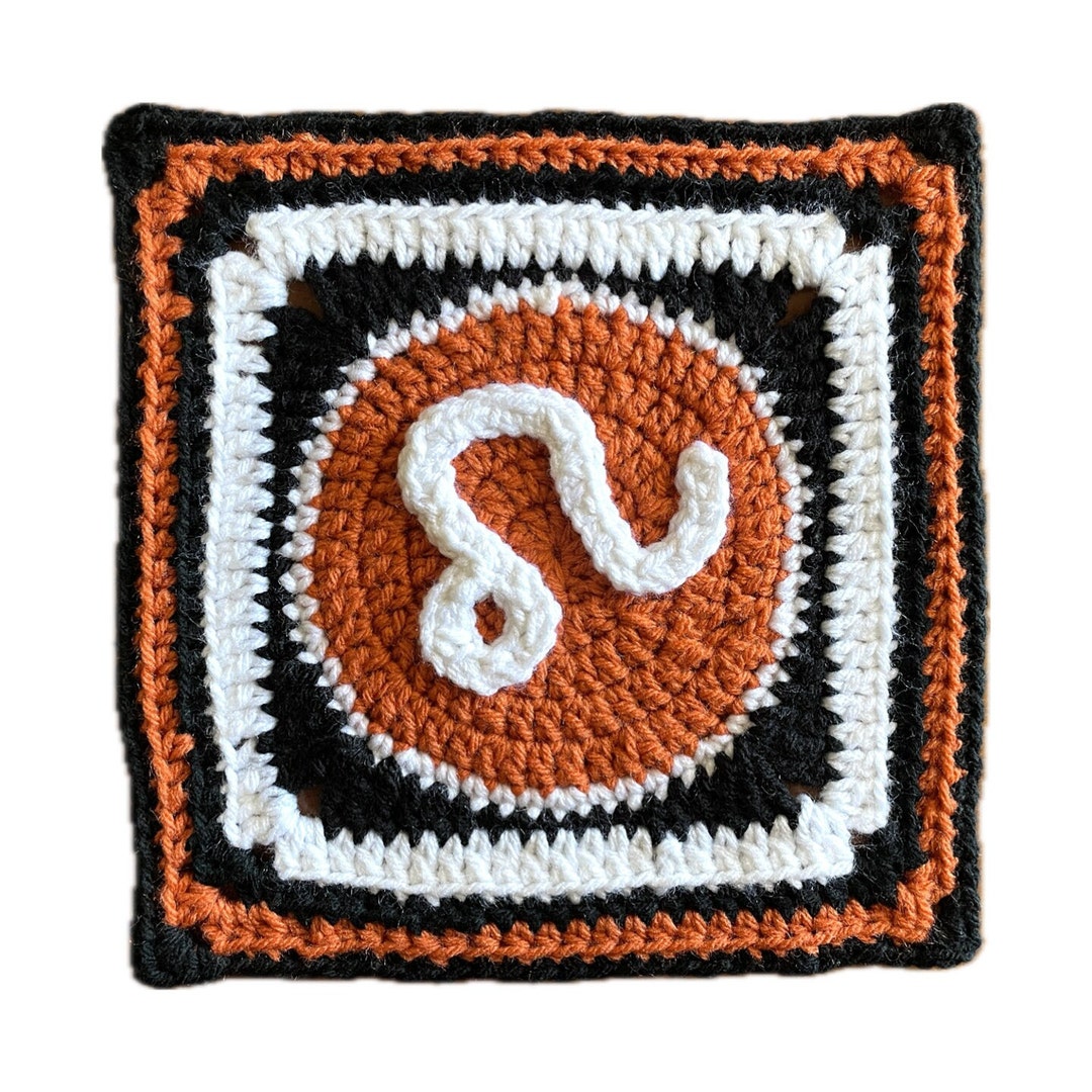 LEO Crochet Pattern, Leo Zodiac Granny Square, Leo Star Sign Astrology ...