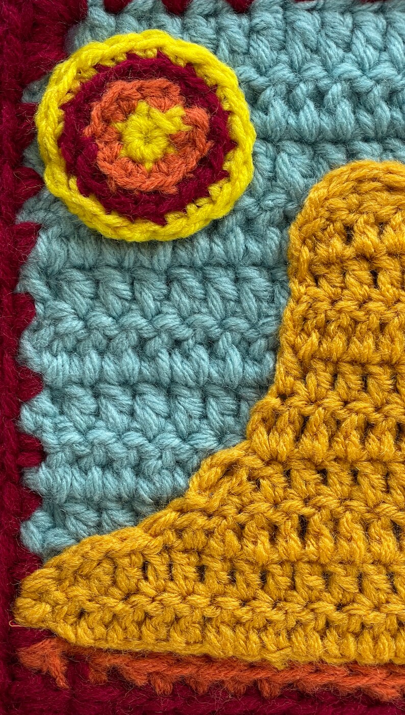 CROCHET PATTERN Retro Monument Valley Navajo Tribal Park Granny Square ...