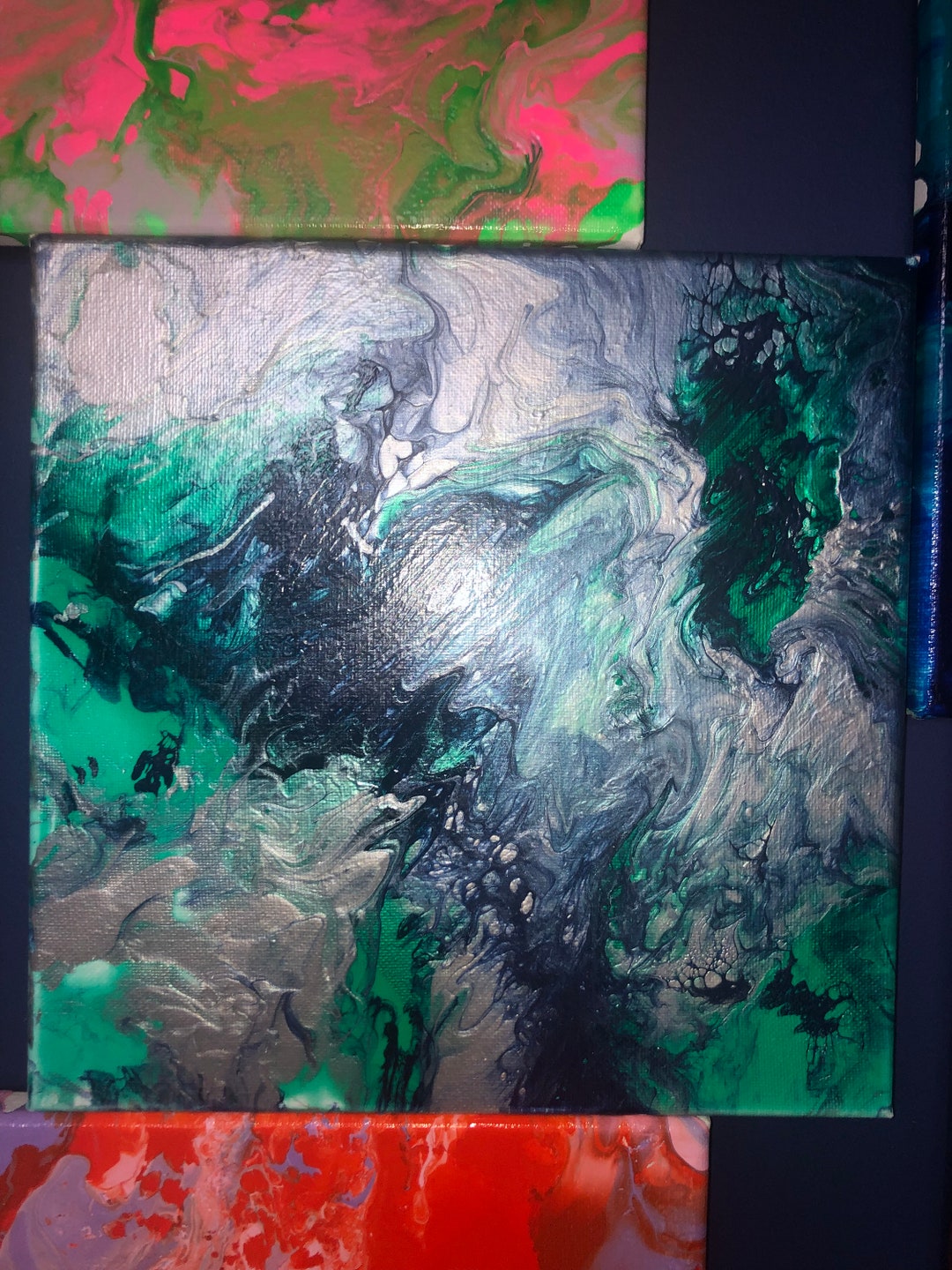 Drip Paint Art - Etsy