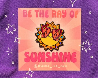 Hello Sunshine Hard Enamel Pin - Etsy