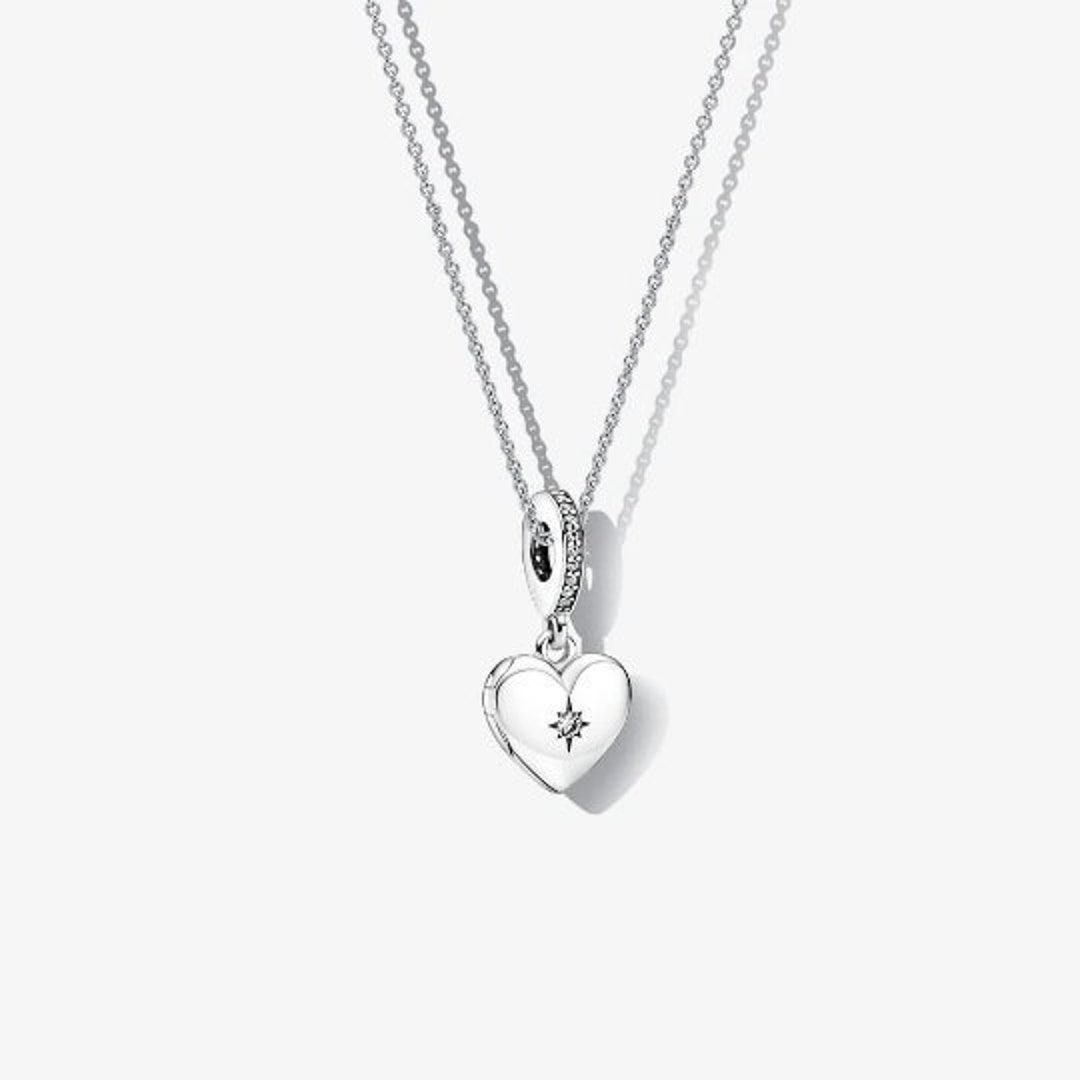 Pandora S925 Openable Heart Locket Charm Necklace 45cm - Etsy