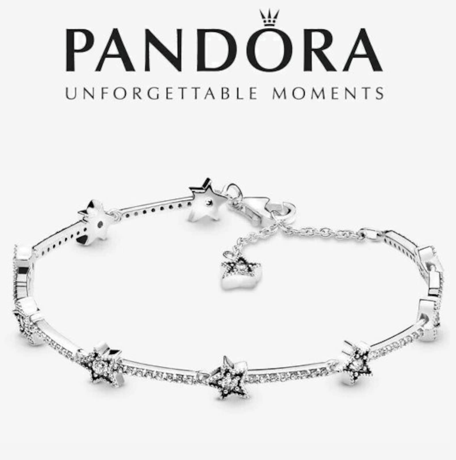 Pandora Celestial Stars Bracelet Silver - Etsy UK