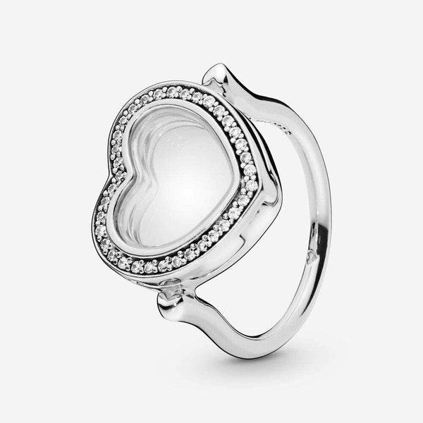 Pandora Heart Locket Ring - Etsy