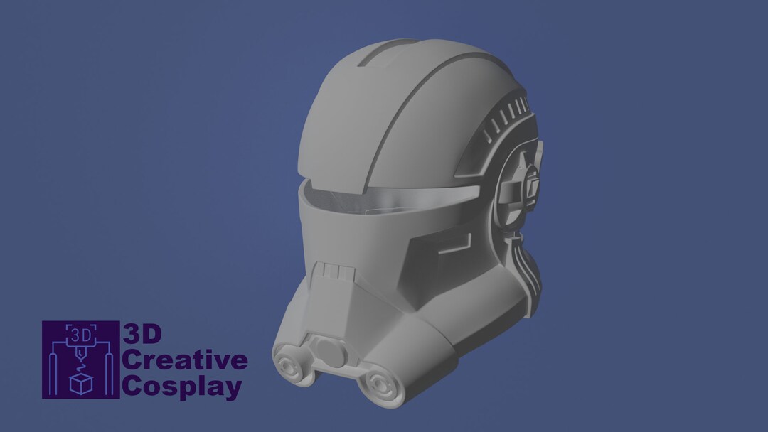3D Printed Bad Batch Echo Helmet Raw Print From Galactic Armoury - Etsy