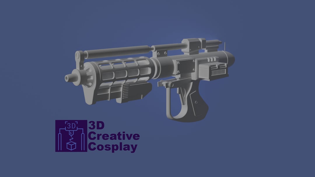 3D Printed E-5 Battle Droid Blaster Raw Print From Galactic Armoury - Etsy