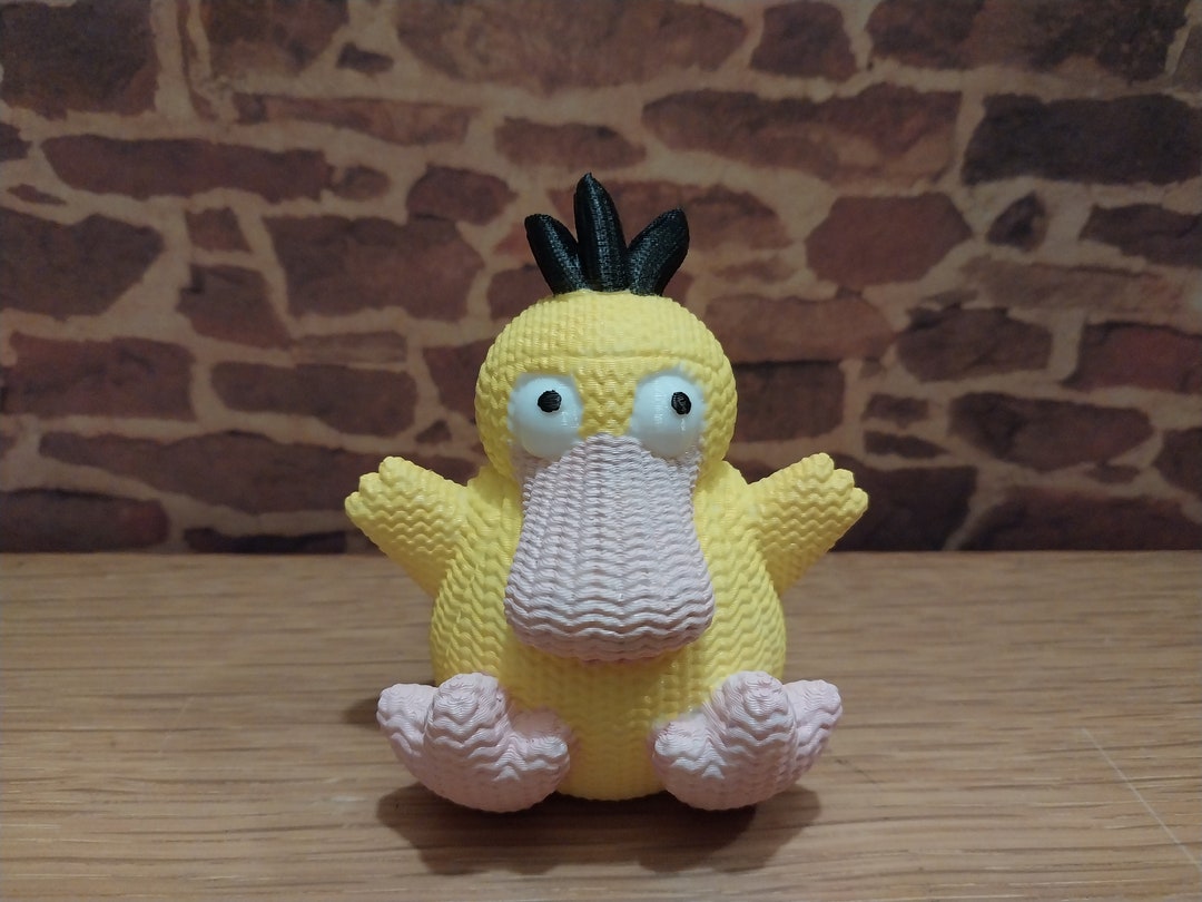 Pokemon Psyduck Knitted Texture - Etsy