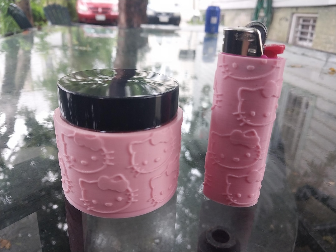 Mini Glass Stash Jar & Bic Lighter Case - Etsy