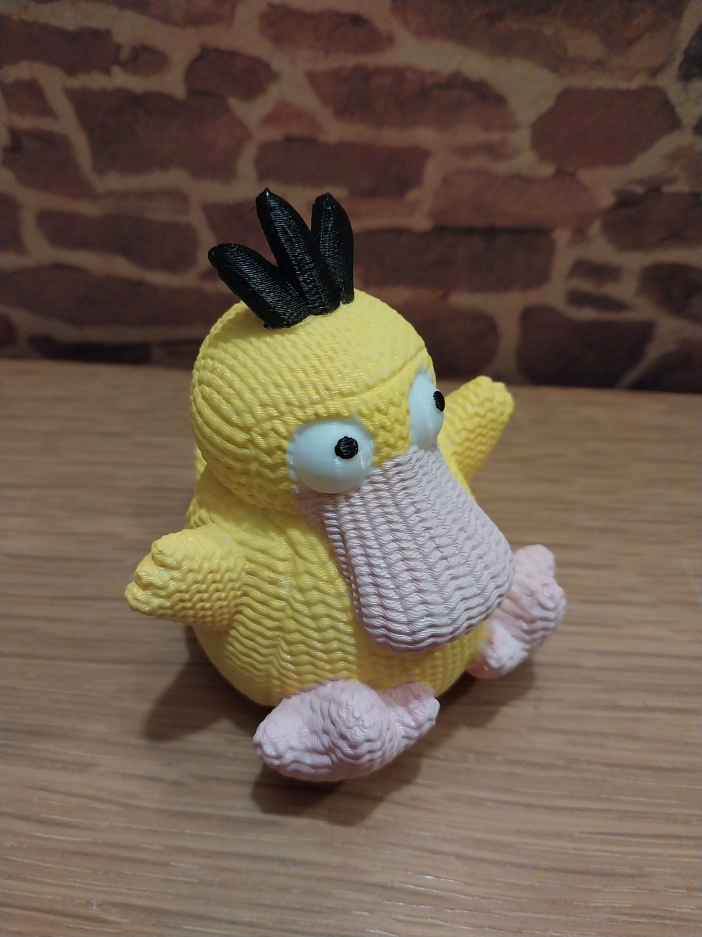 Pokemon Psyduck Knitted Texture - Etsy