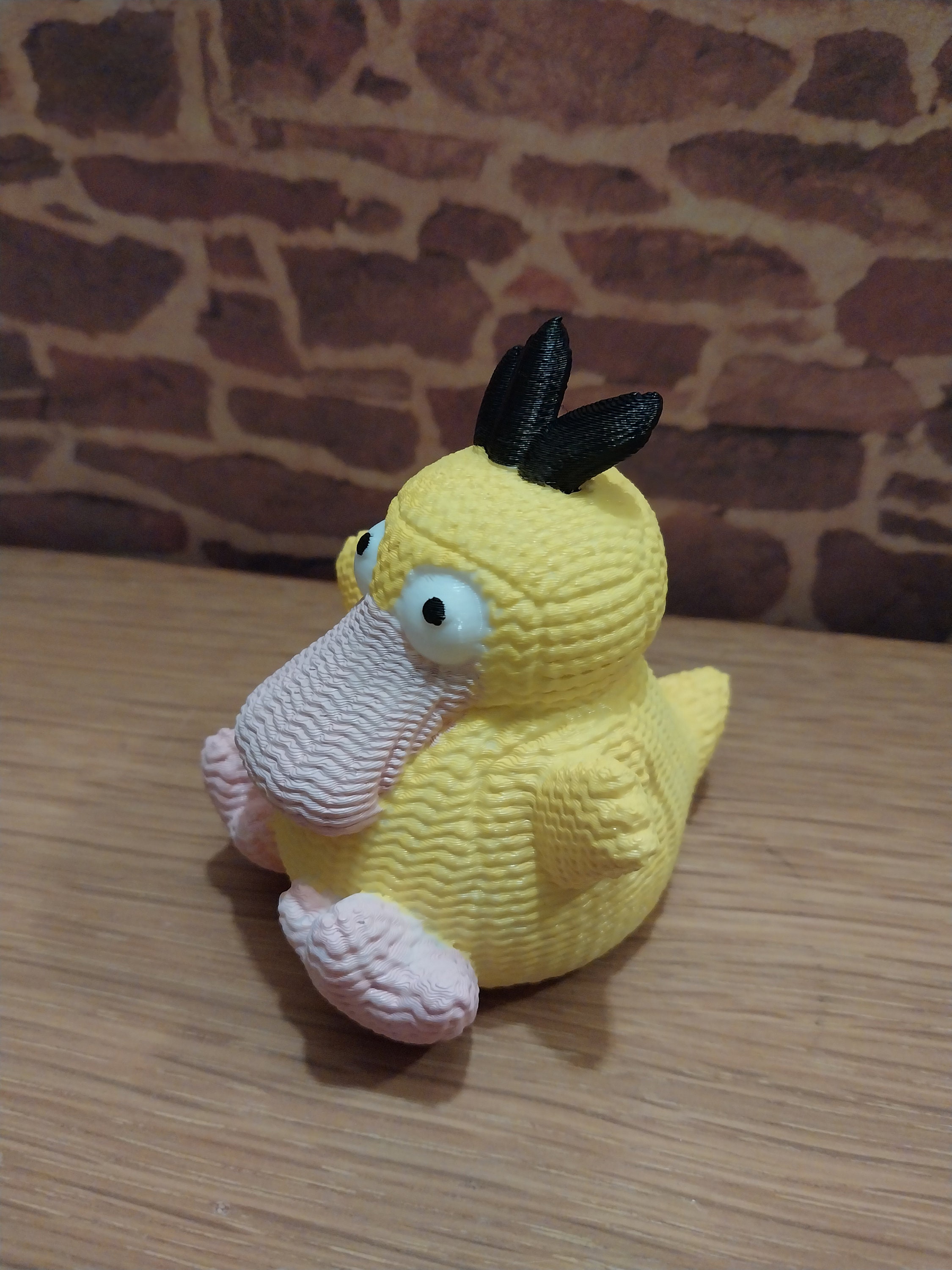 Pokemon Psyduck Knitted Texture - Etsy
