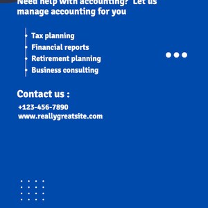 Accounting Template | Instagram / Facebook Ads | Accounting Poster - Etsy