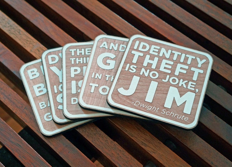 The Office Coaster Set - Etsy