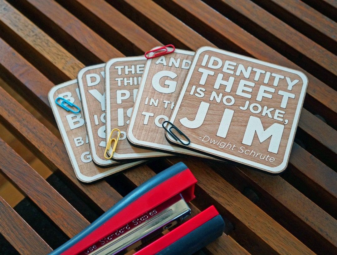 The Office Coaster Set - Etsy