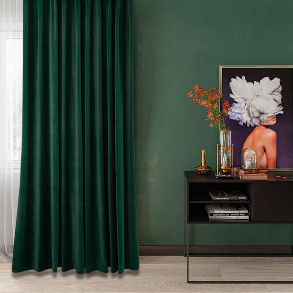 Velvet Curtain Panel - Etsy