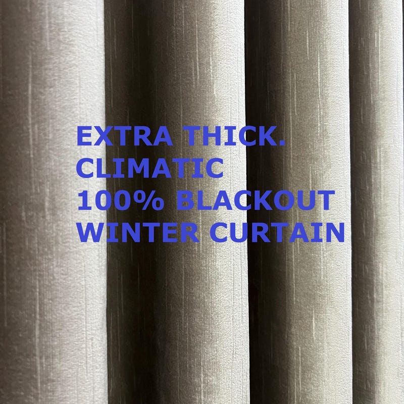 Heavy Curtains for Winter - Etsy