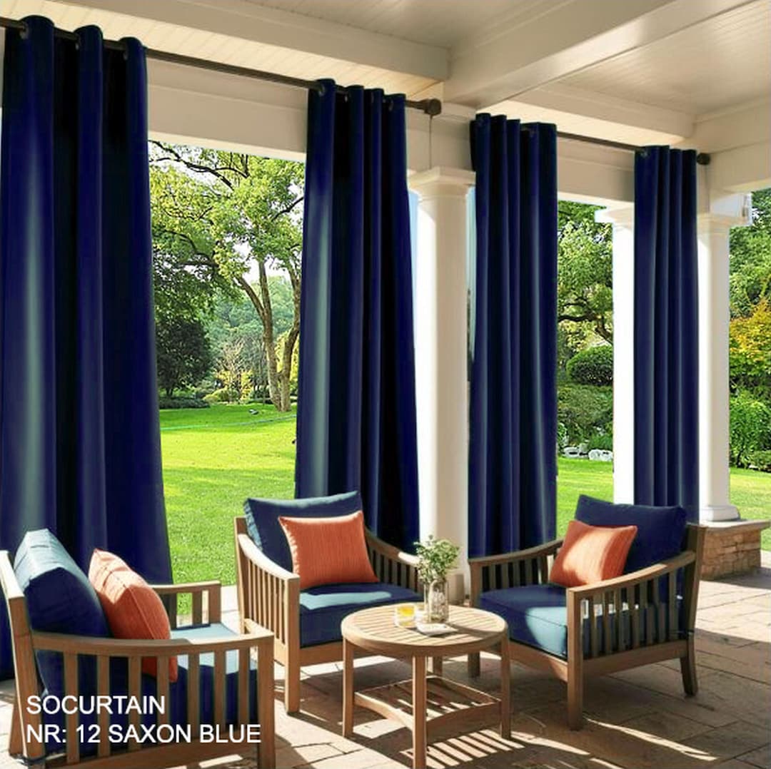 Waterproof Outdoor Curtains: UV Fade Resistant Patio Decor - Etsy