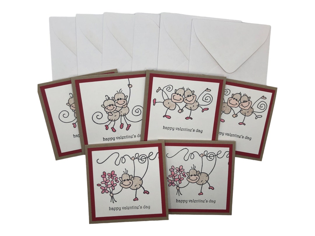 Mini Valentine Card Happy Valentine Day Card Pack Mini Card - Etsy