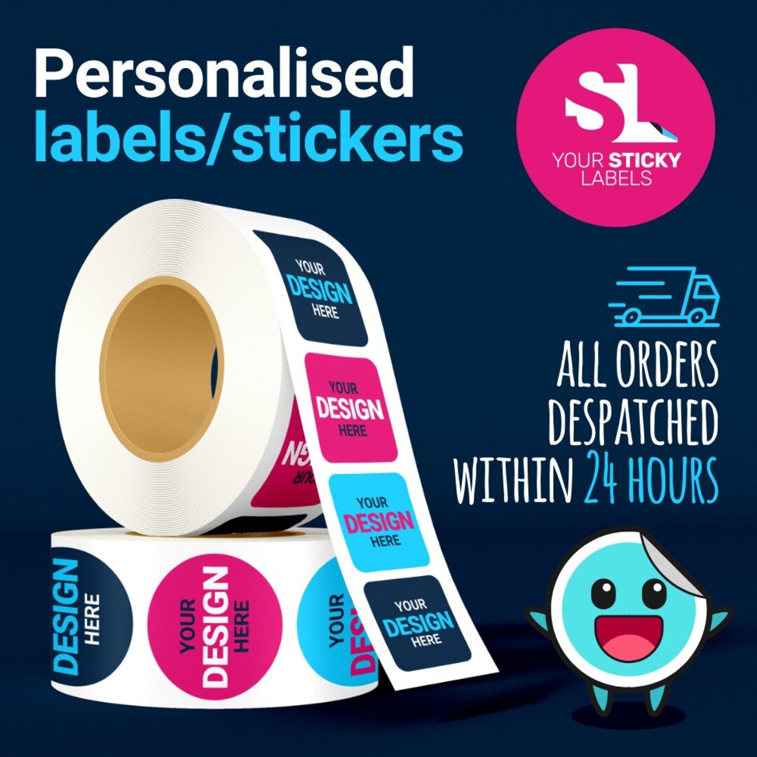Personalised Stickers Sticky Labels Self-adhesive Gift Tags - Etsy