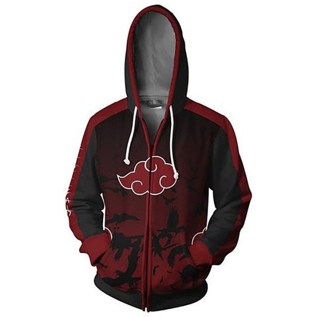 Uzumaki Naruto Cosplay Akatsuki Cloak Hoodie Naruto Uchiha Itachi Anime ...