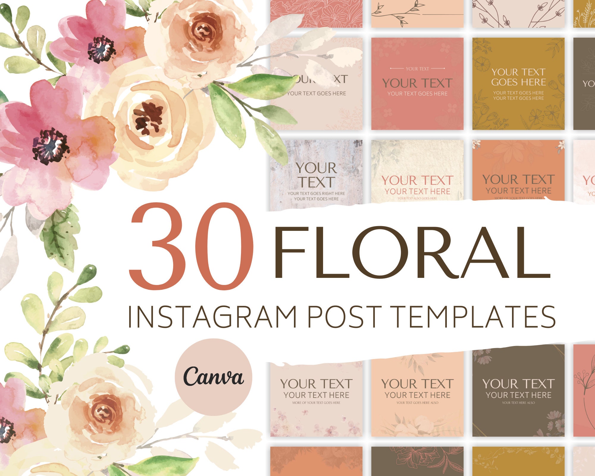 Editable Instagram Posts for Business Owners IG Post - Etsy