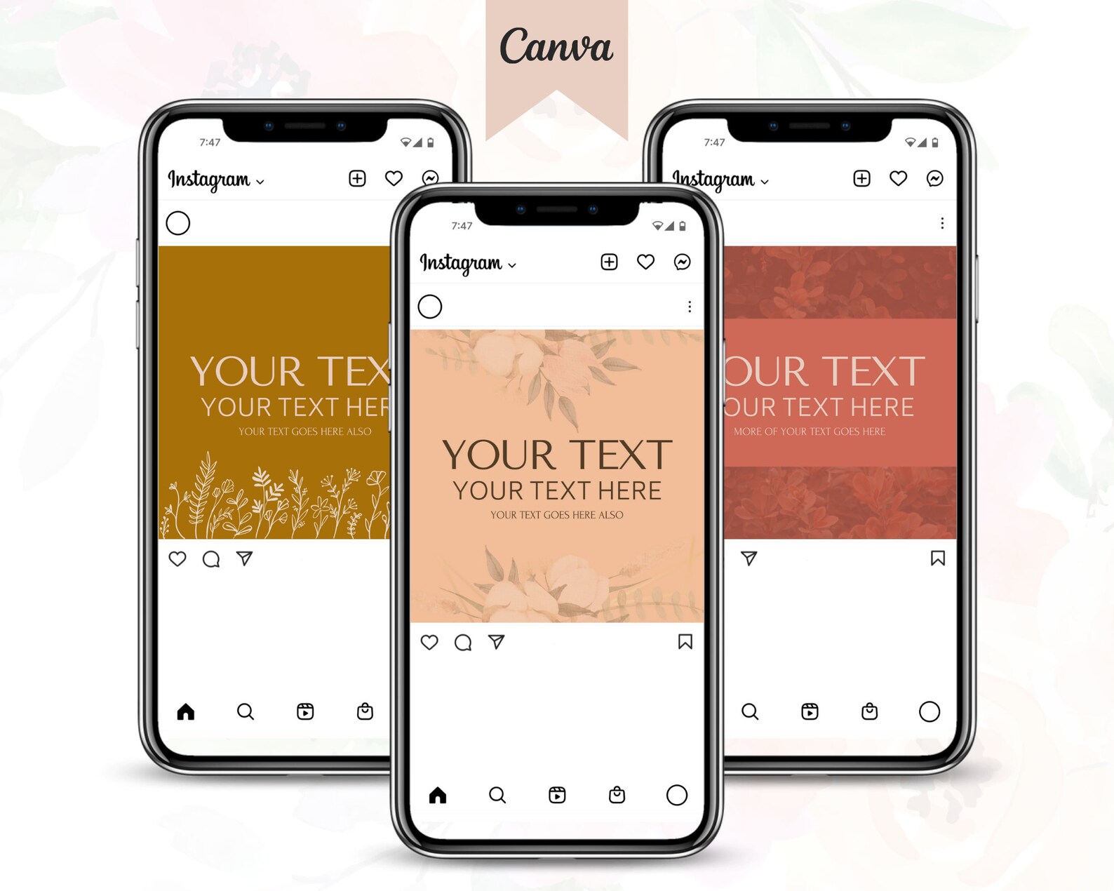 Editable Instagram Posts for Business Owners | IG Post Templates ...