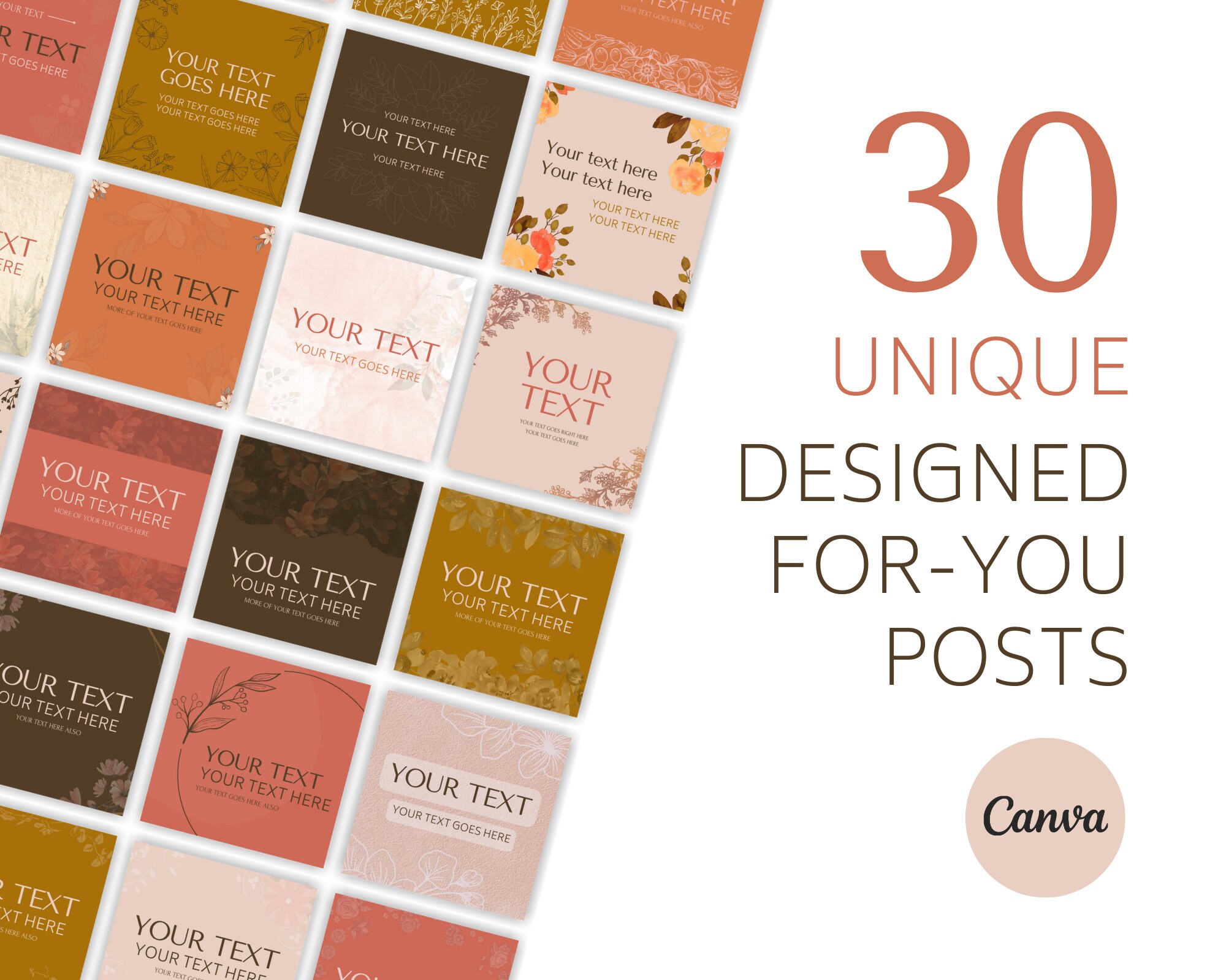Editable Instagram Posts for Business Owners | IG Post Templates ...