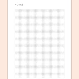 Small Grid Paper Printable, Squared Paper, Planner Inserts, A4/a5 ...