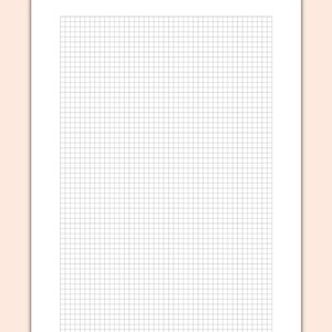Small Grid Paper Printable, Squared Paper, Planner Inserts, A4/a5 ...