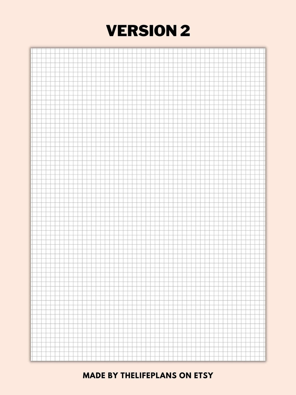 Small Grid Paper Printable, Squared Paper, Planner Inserts, A4/a5 ...