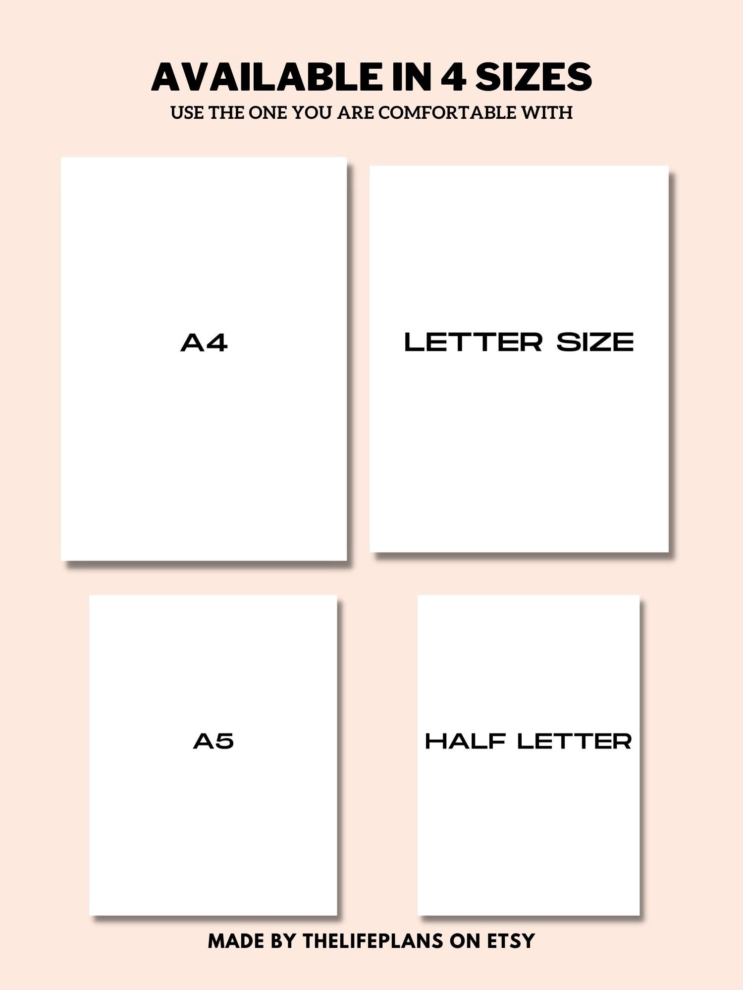 Small Grid Paper Printable, Squared Paper, Planner Inserts, A4/a5 ...