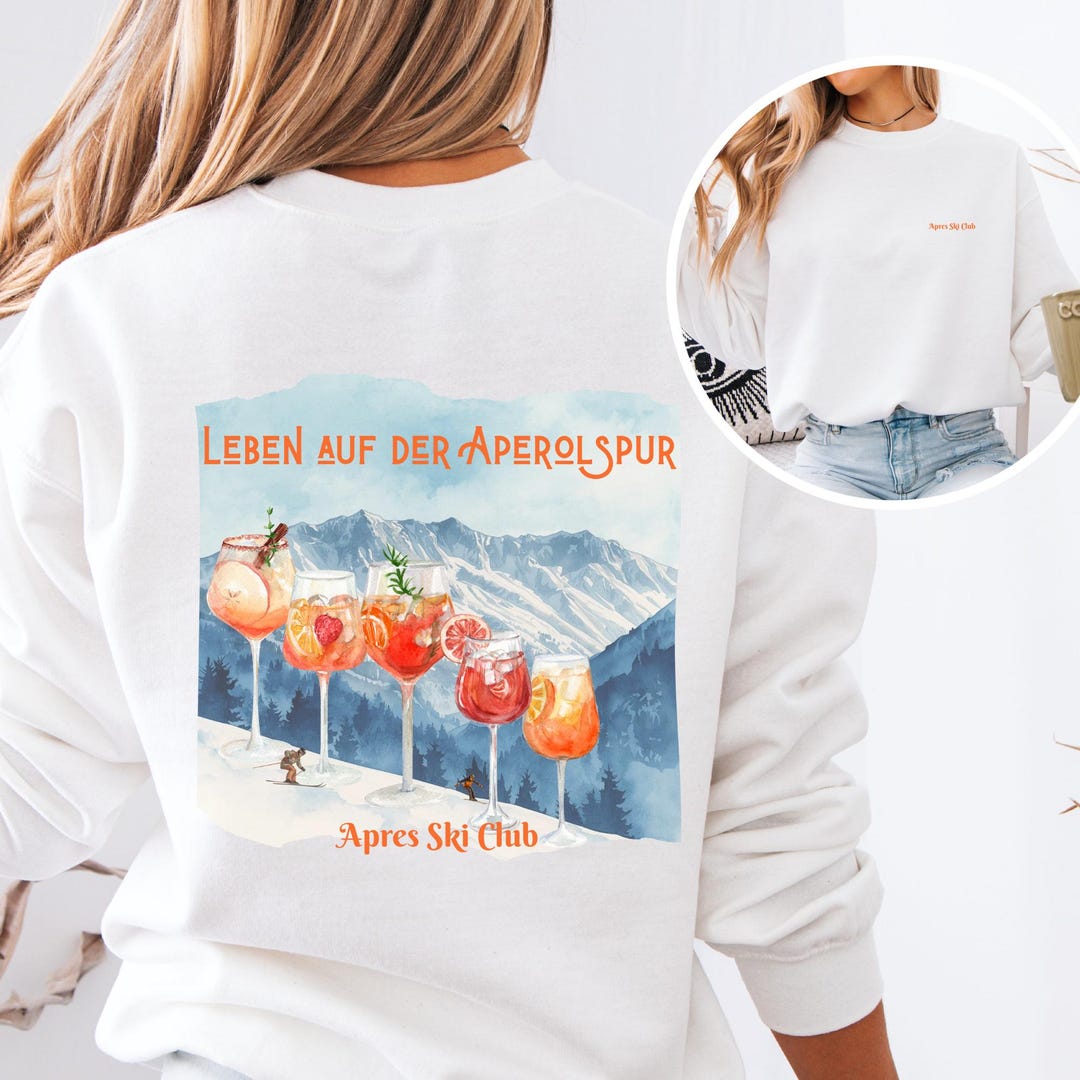 Apres Ski Aperol Spritz Pullover With Back Print | Aperol Apres Ski ...