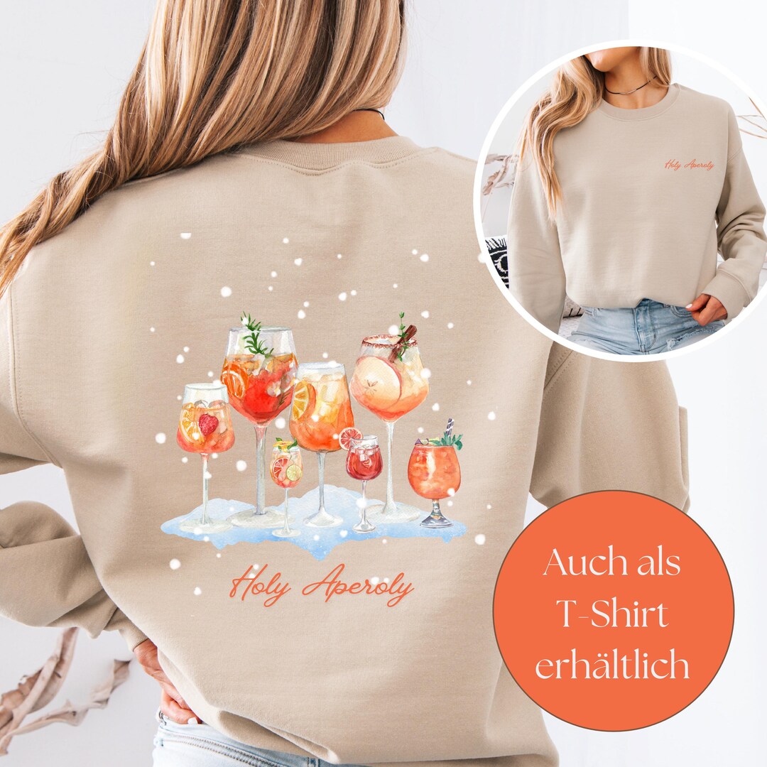 Aperol Spritz Pullover With Back Print | Aperol T-shirt | Aperol Spritz ...