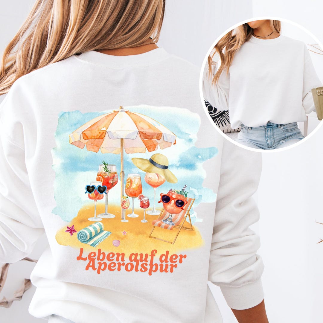 Aperol Spritz Pullover With Back Print | Summer Life on the Aperol ...