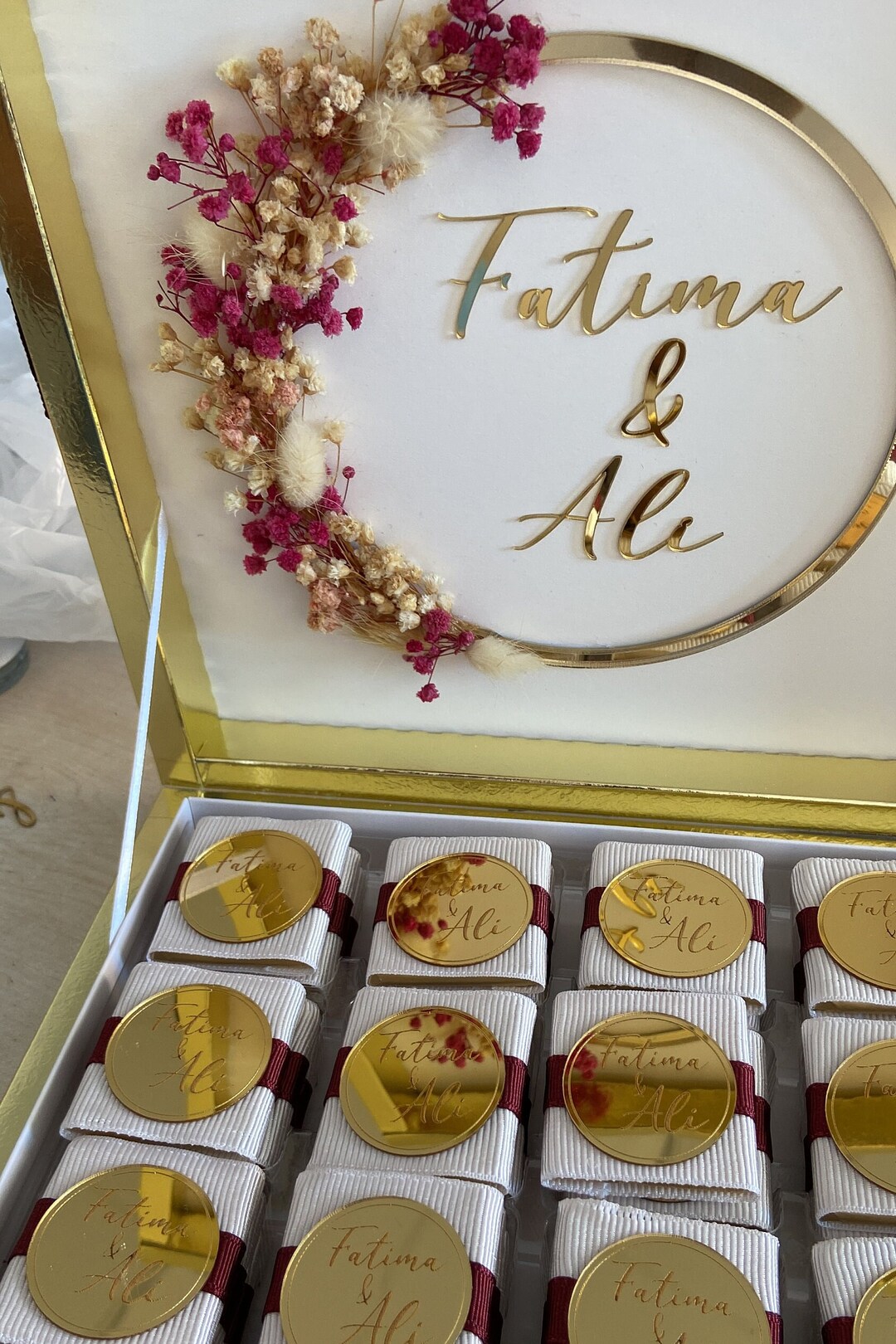 Personalized Wedding Gift Box, Personalized Party Favors, Chocolate ...