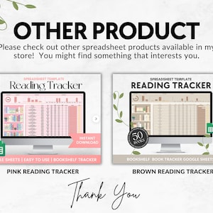 Digital Reading Tracker: Google Sheets Book Review Journal (50 Books ...