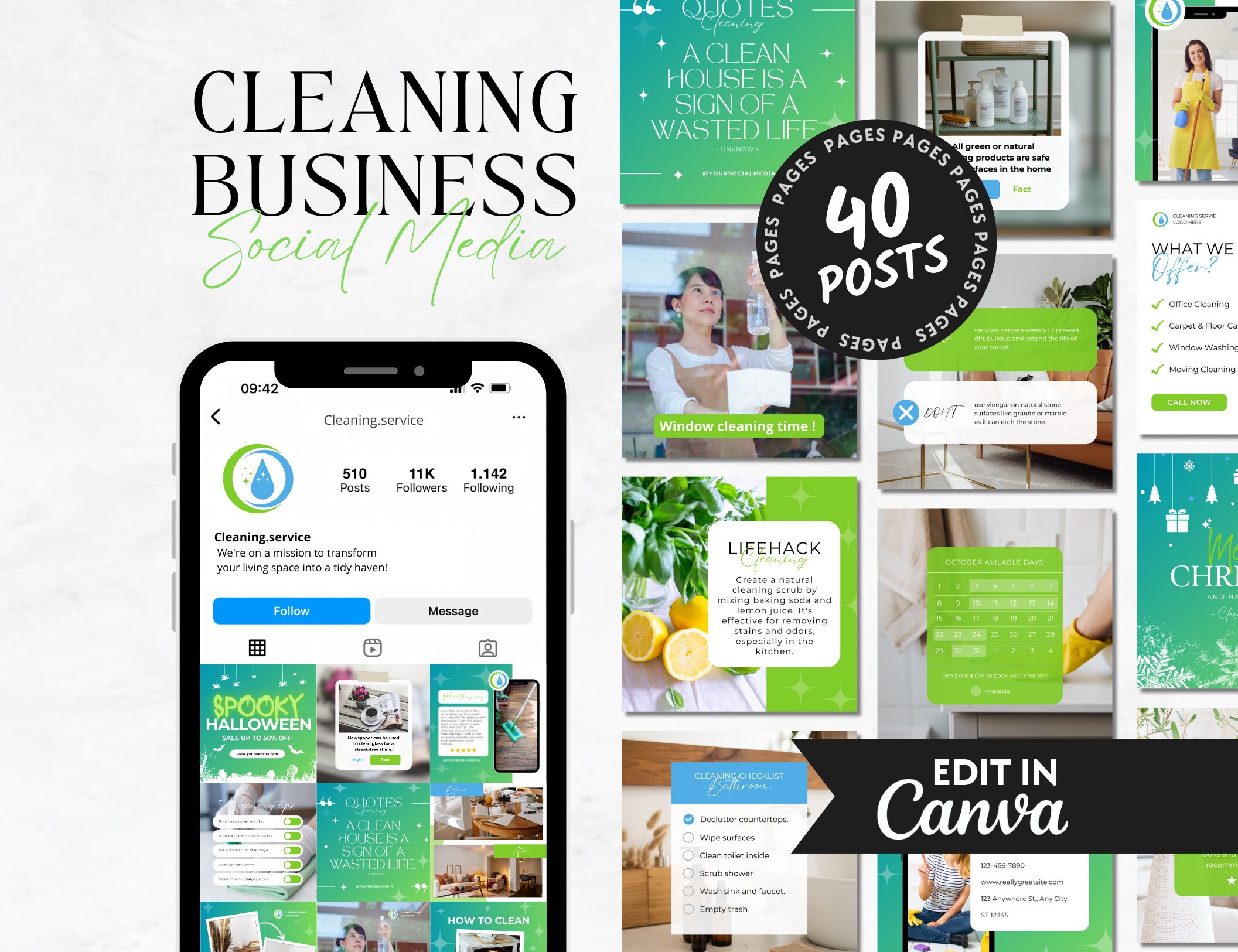 Cleaning Business Social Media Cleaning Service Instagram Post ...