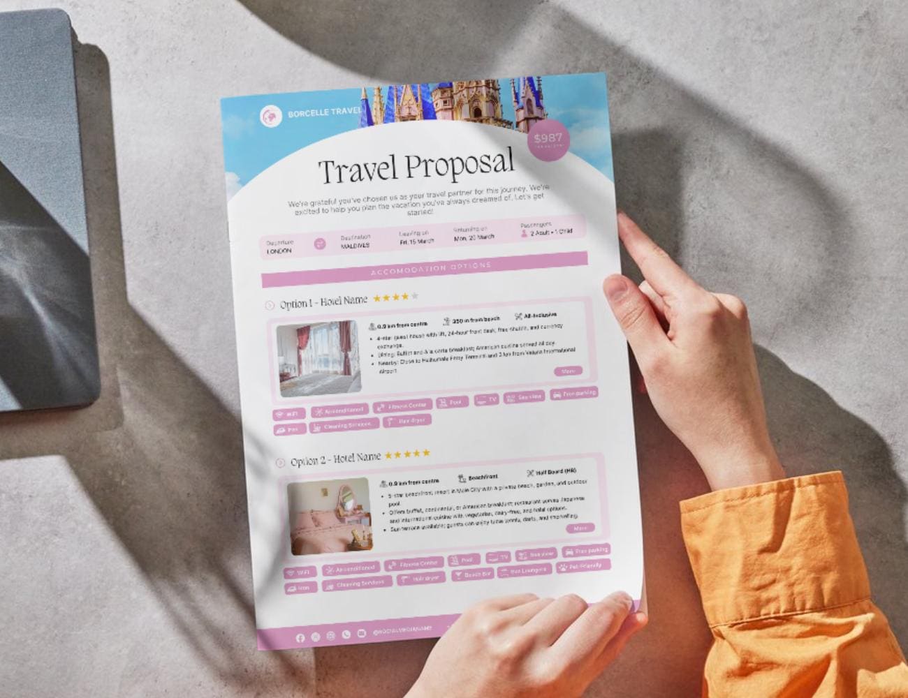 Travel Agent Proposal Template, Travel Advisor Marketing Forms, New ...