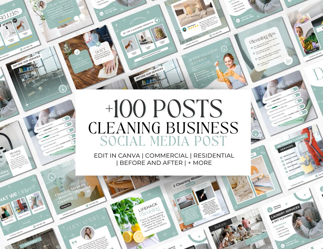 Cleaning Business Instagram Templates Cleaning Service Instagram Post ...