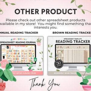 Reading Tracker, Spreadsheet Template, Book Tracker Spreadsheet ...