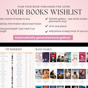 Book Tracker & Reading List on Google Sheets, Personal Digital Library ...
