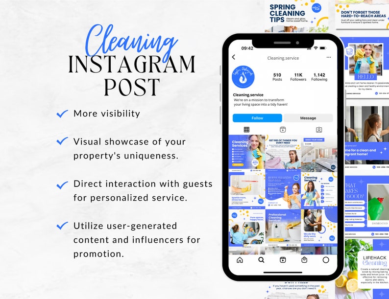 Cleaning Services Instagram Templates Cleaning Business Instagram Post ...