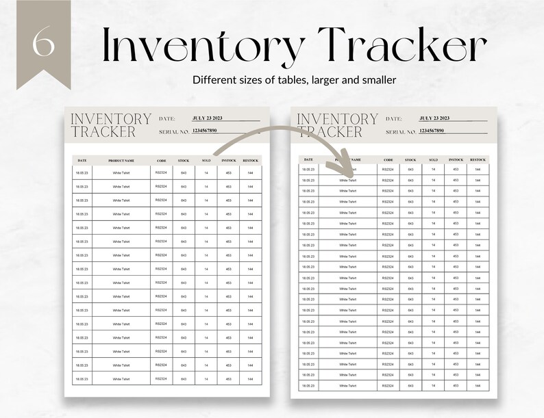 Track Inventory for Small Business, Inventory Tracker, Inventory Log ...