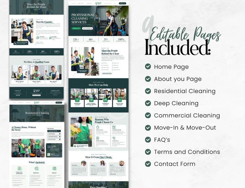Cleaning Service Bundle, Cleaning Business, Intake Form, Cleaning ...