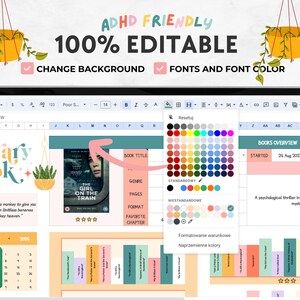 Book Tracker Spreadsheet Template | Book Review | Ultimate Reading ...