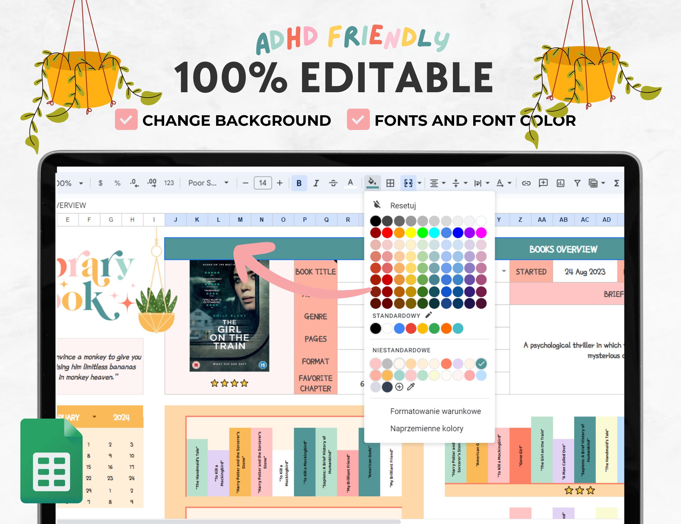 Book Tracker Spreadsheet Template Book Review Ultimate Reading Tracker ...