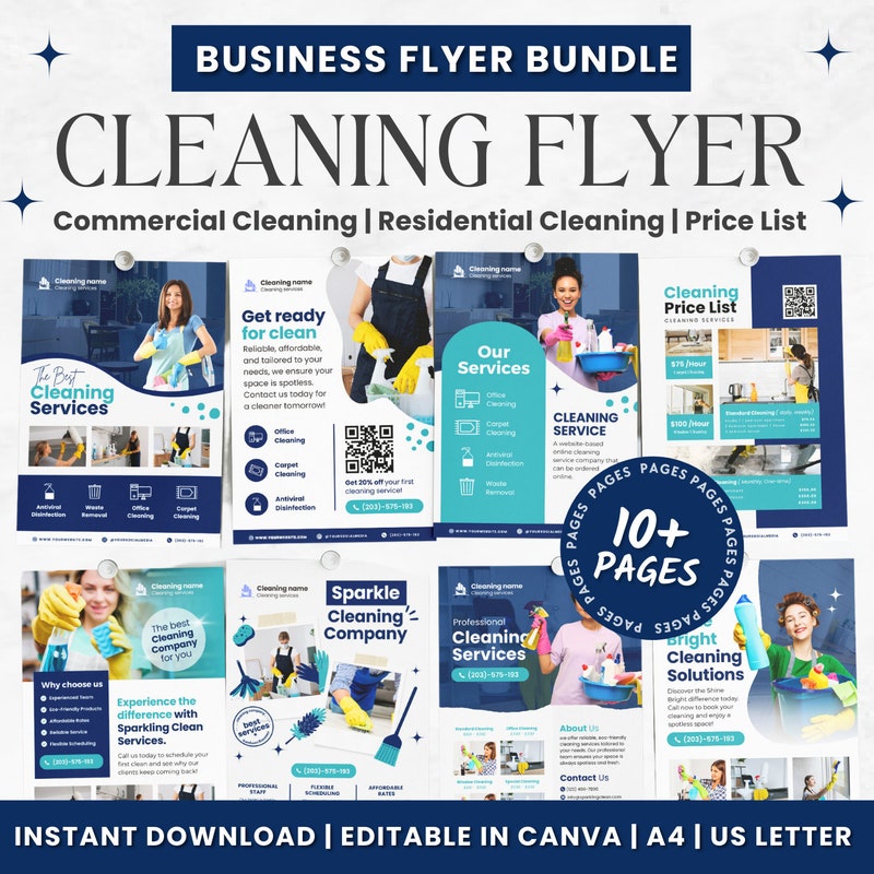Cleaning Flyer Tear Off - Etsy UK