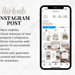 Instagram Airbnb Template | Airbnb Media Kit Template | Short Term ...