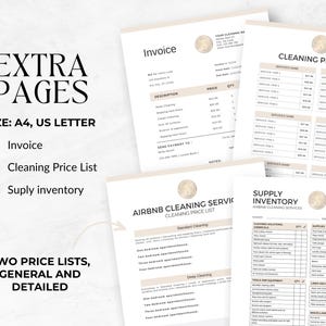 Airbnb Cleaning Business Forms: Checklist, Contract, Invoice (canva ...